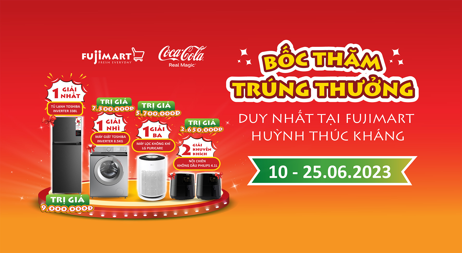 Chương trình bốc thăm trúng thưởng mừng khai trương siêu thị FujiMart ...