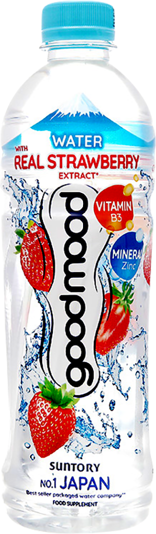 Nước uống Good Mood vị dâu 455ml - FujiMart